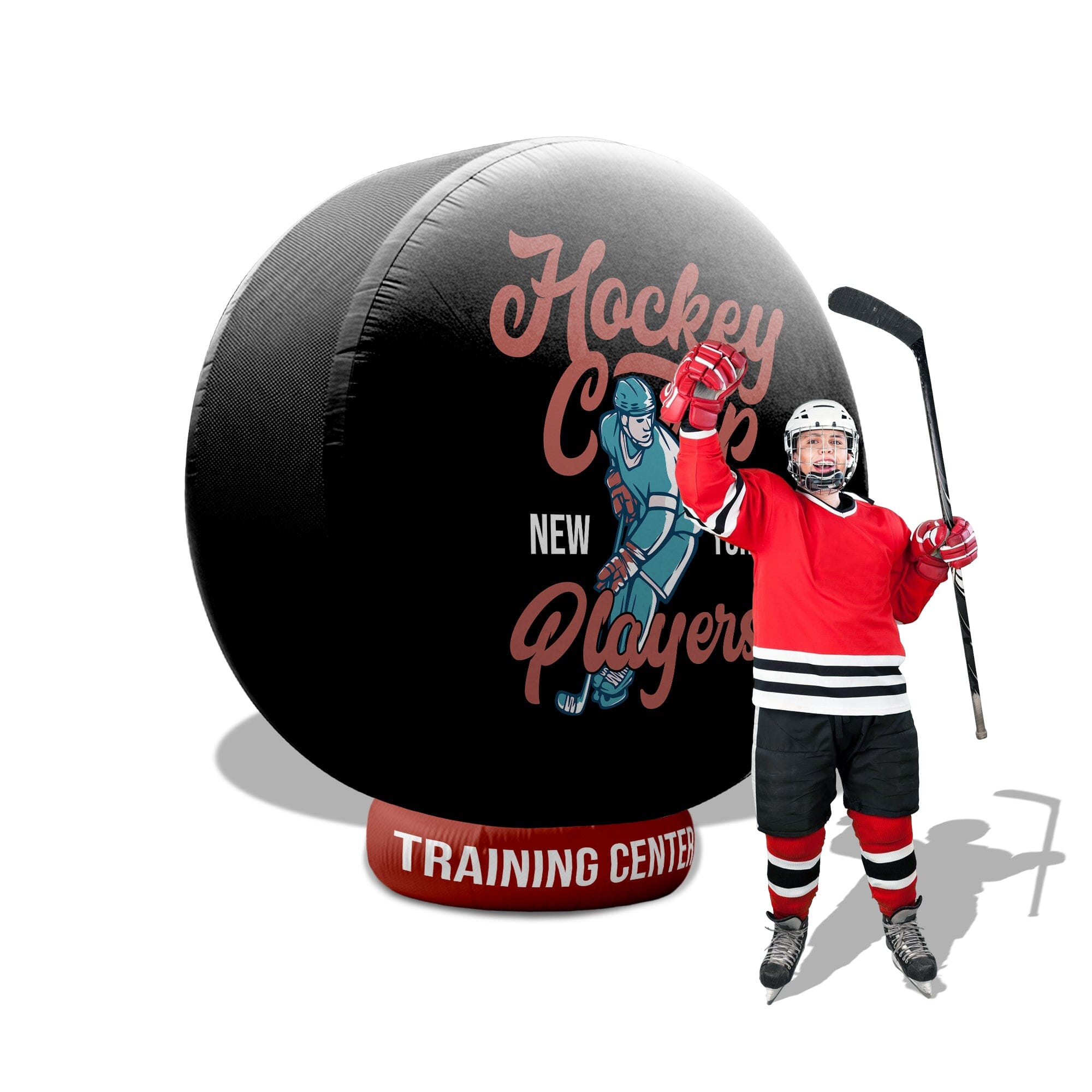 Custom Giant Inflatable Hockey Puck | Sports Inflatables | LookOurWay