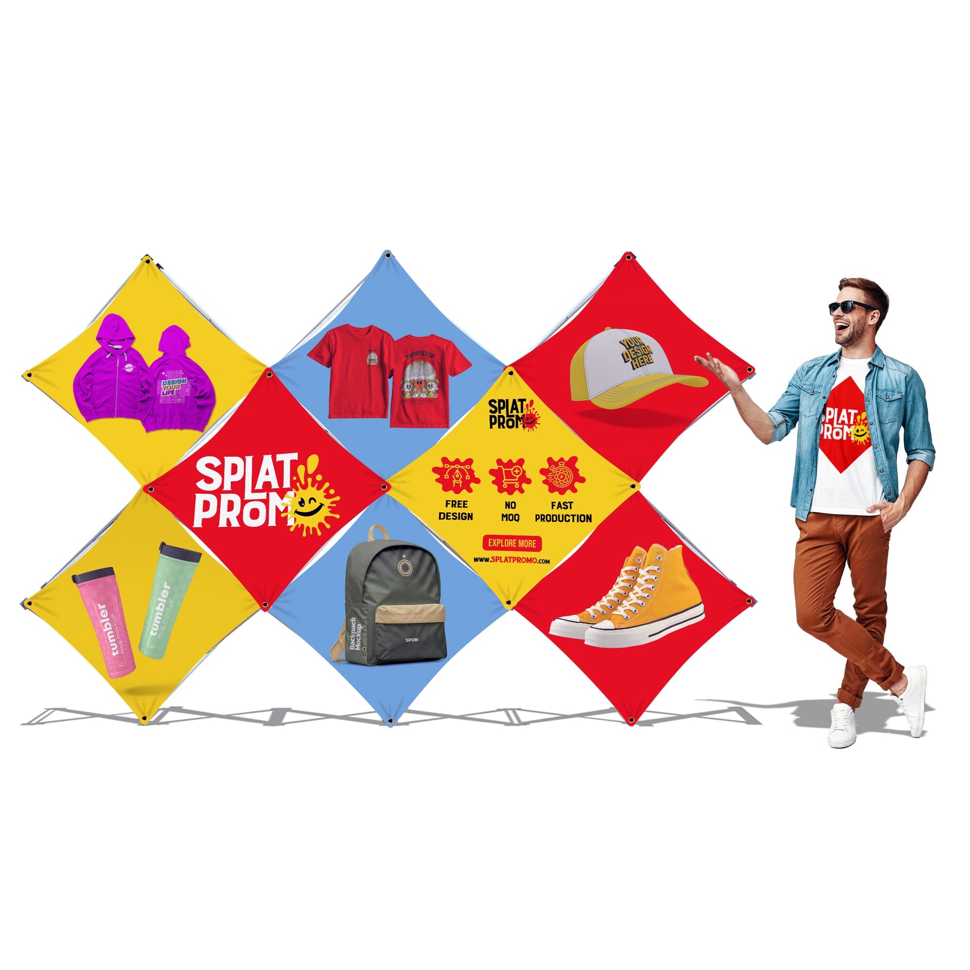 Custom Pop-Up Trade Show Display - (8 Panel) – LookOurWay