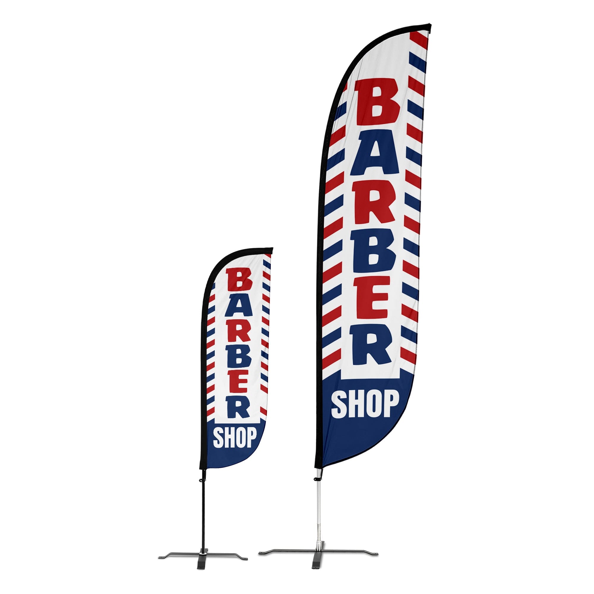 Barber Shop Feather Flag Red/White/Blue – LookOurWay