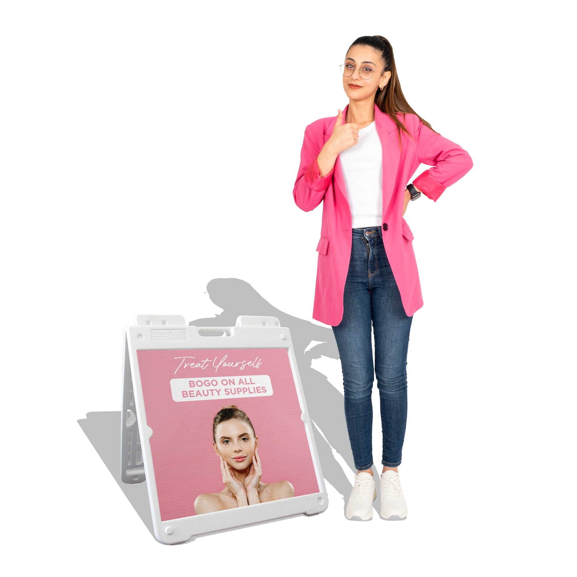 SimpoSquare Custom Plastic A-Frame 24"X 24" – LookOurWay