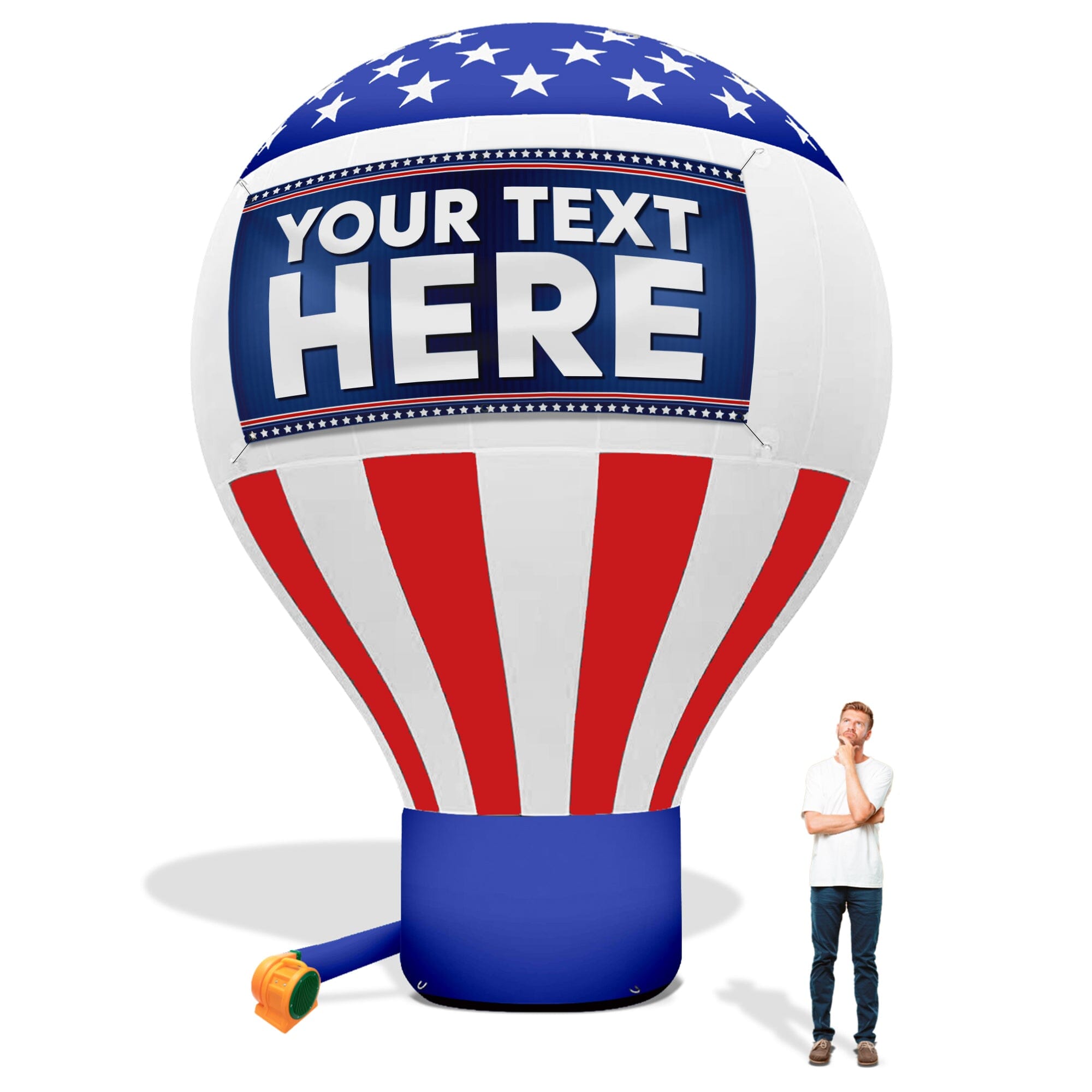 20ft Giant Inflatable Patriotic Balloon – LookOurWay