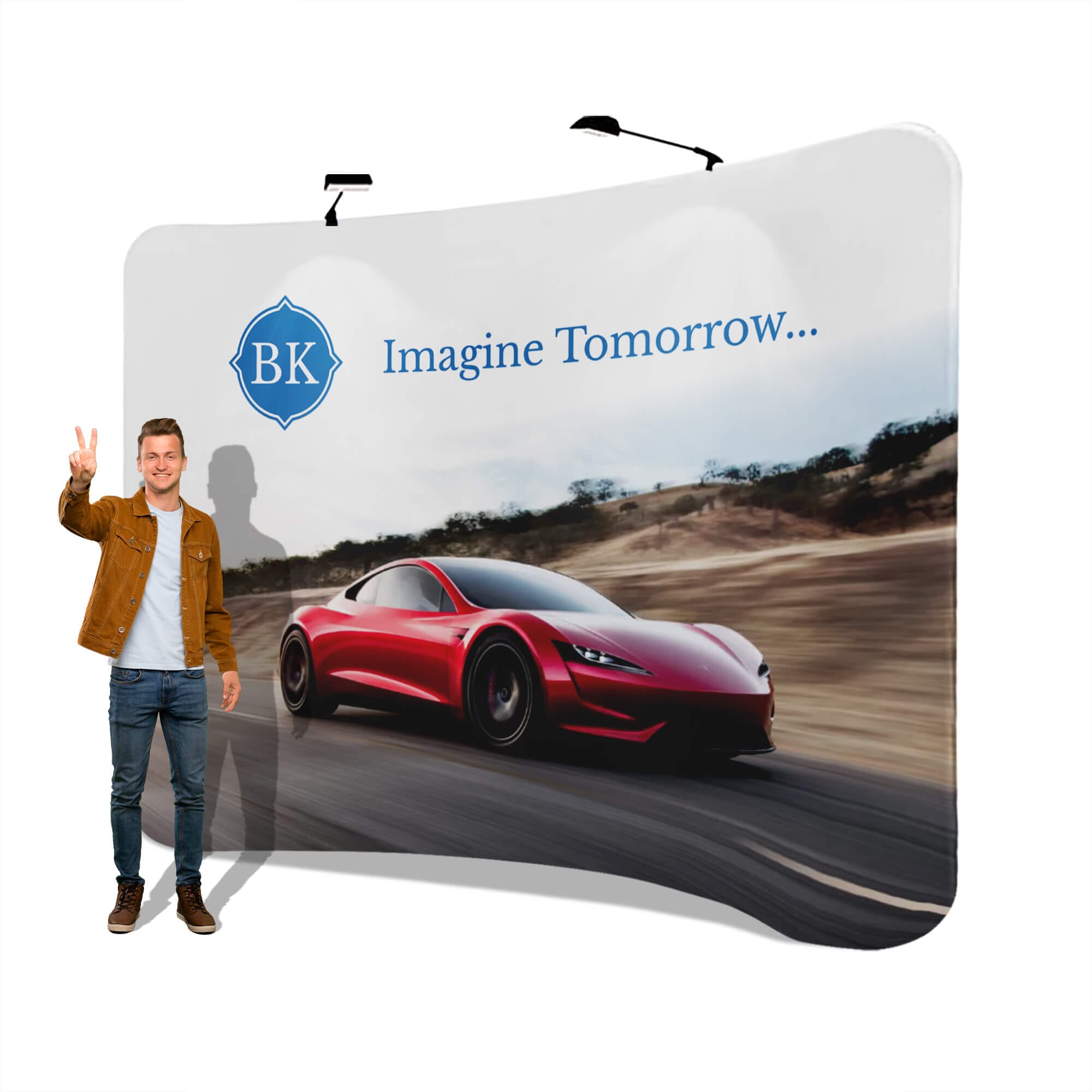 Custom Curved Tension Fabric Backdrop Display – LookOurWay