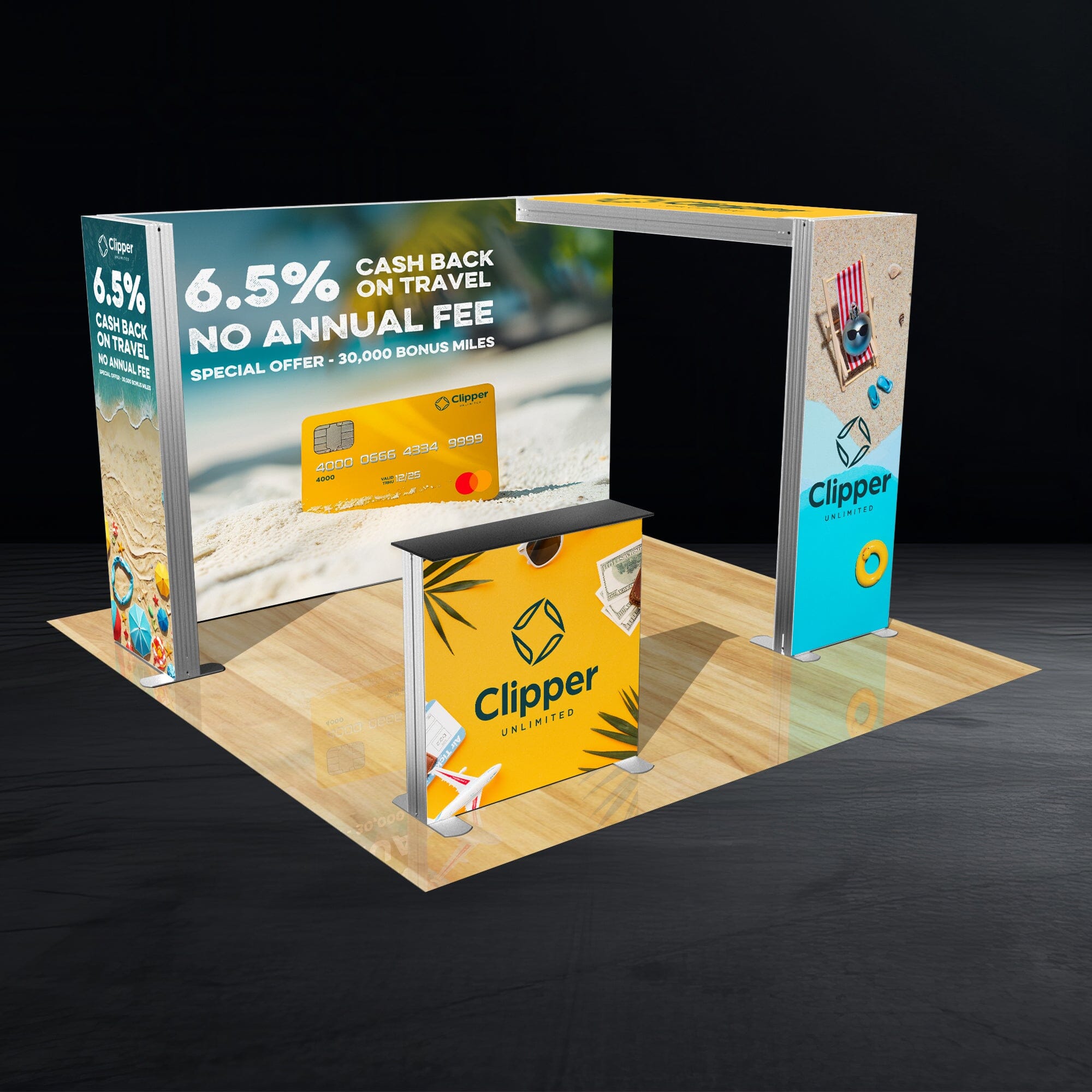 Backlit Trade Show Booth SEG Archway & Partition | Trade Show Displays ...