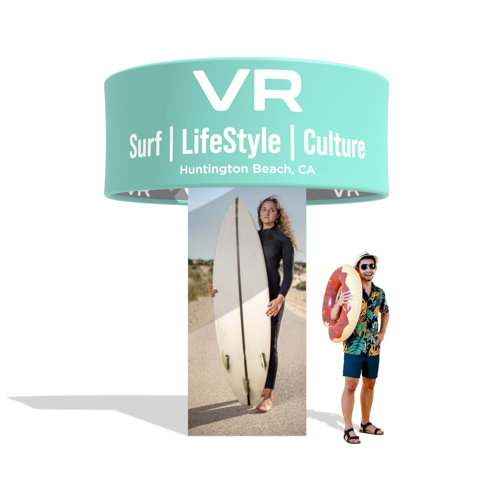 Custom Trade Show Tower w/ Hanging Banner – LookOurWay