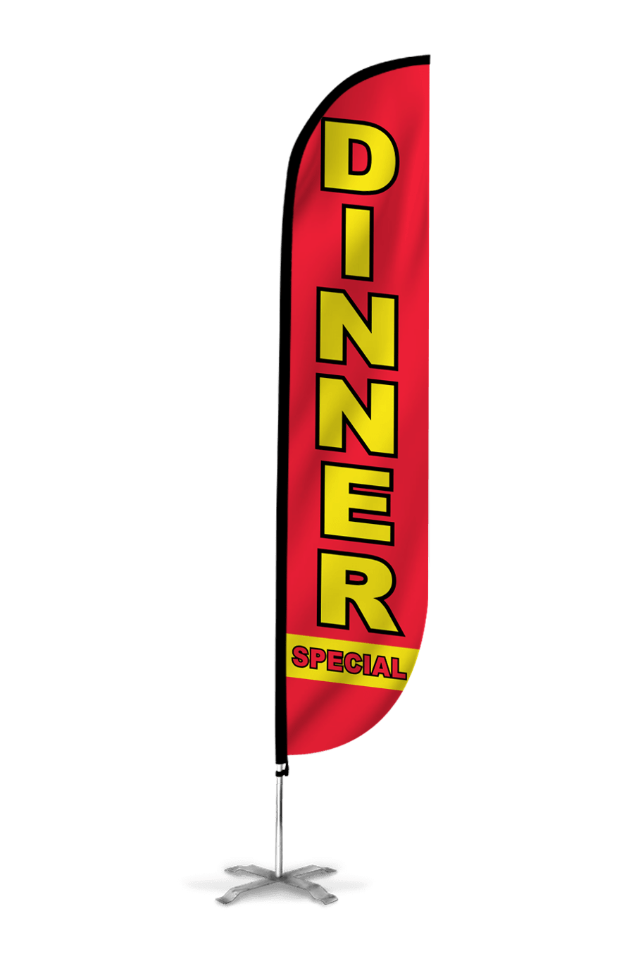 Diner Feather Flag Red – LookOurWay