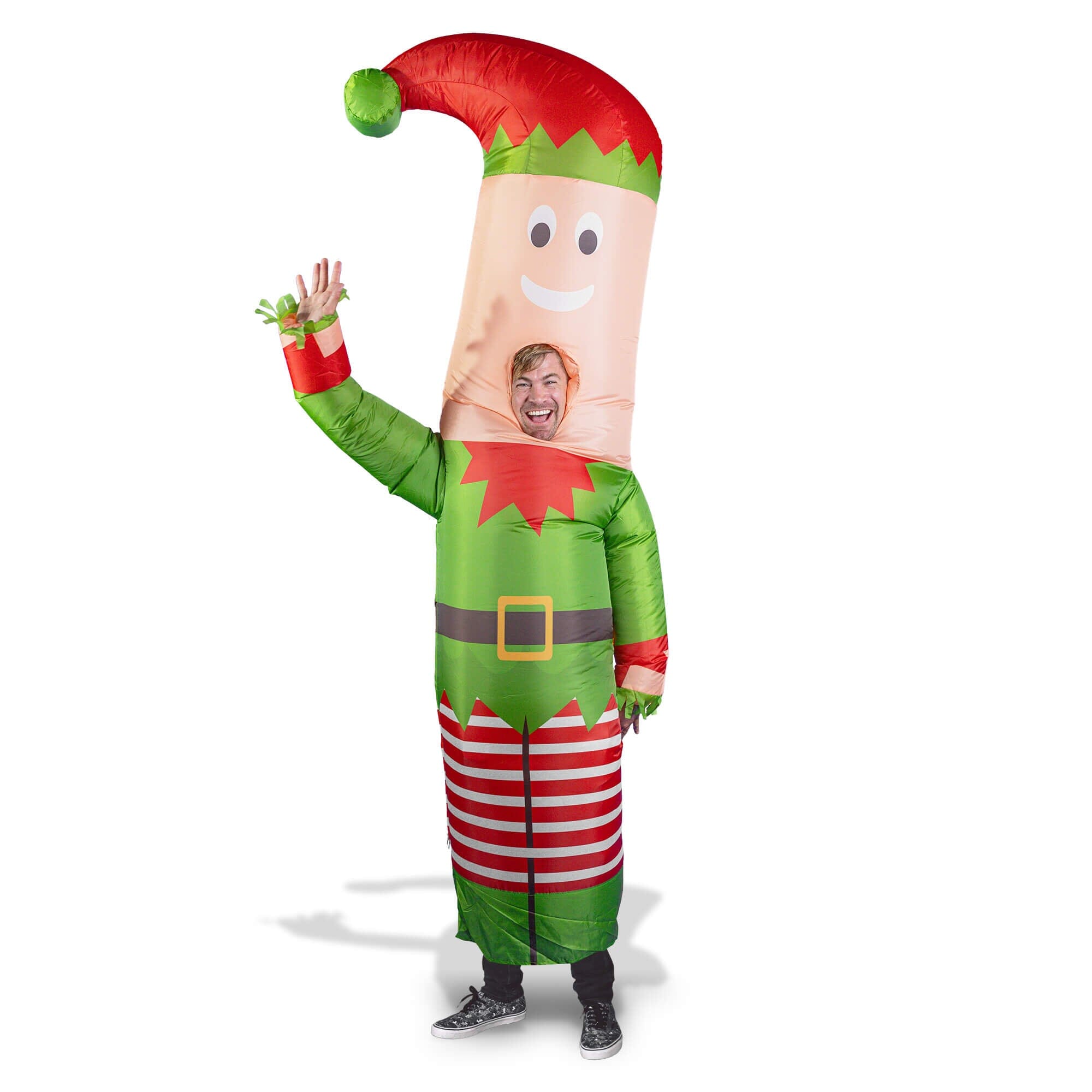 Air Dancers® Inflatable Tube Man "Elf" Costume – LookOurWay