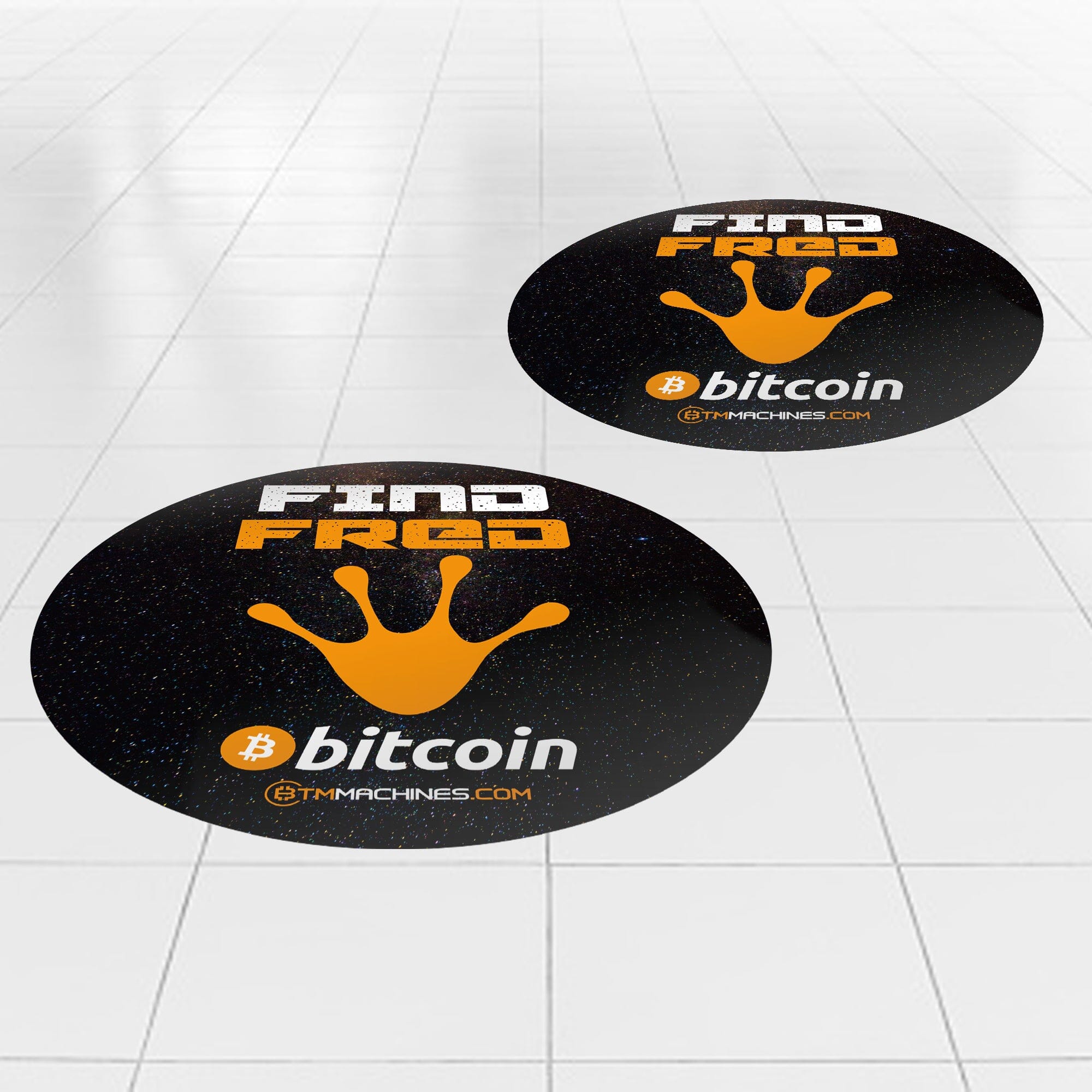 BTM Machine "Fred Footprint" 12inch Floor Decals - 10 pack – LookOurWay