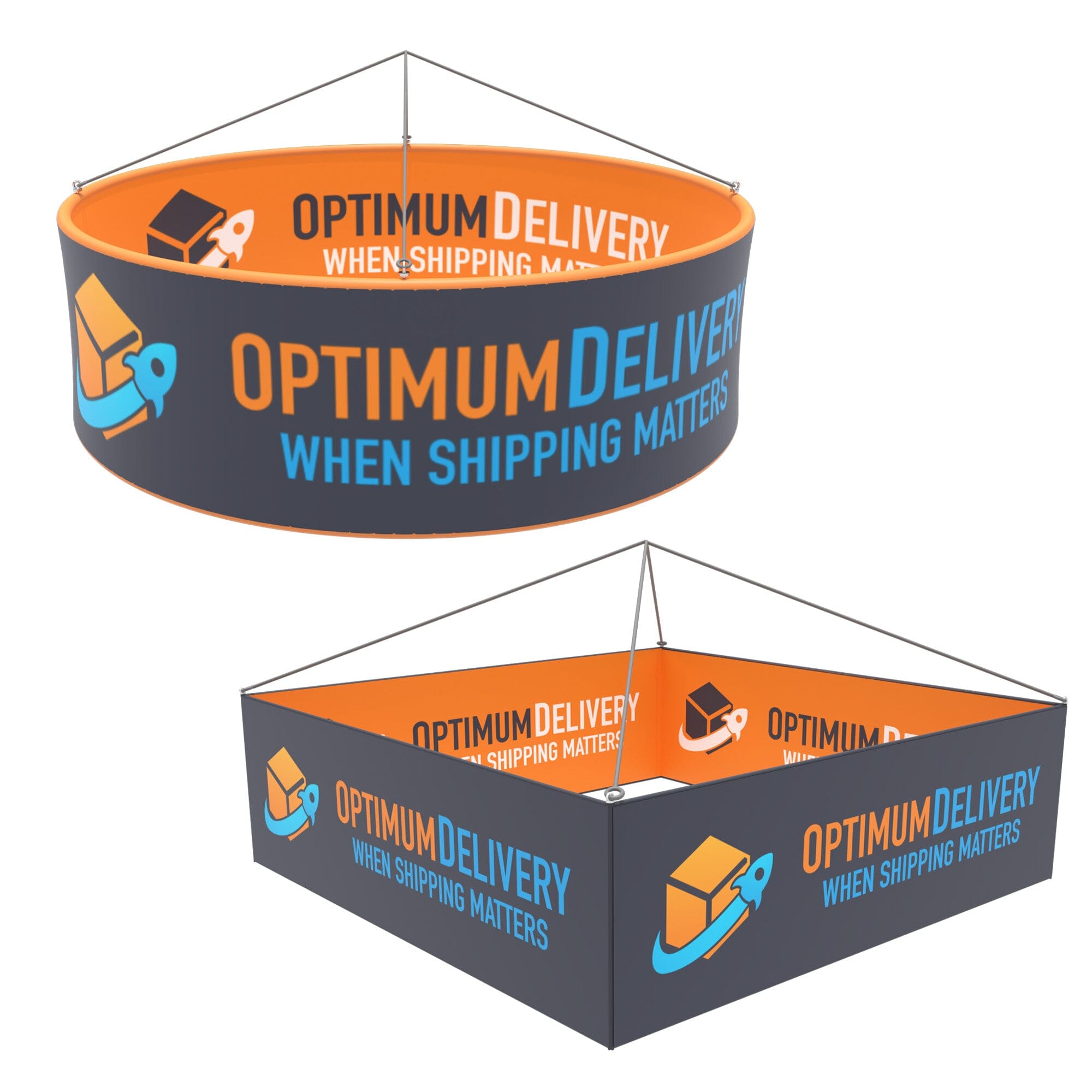 Custom Hanging Trade Show Banner – LookOurWay