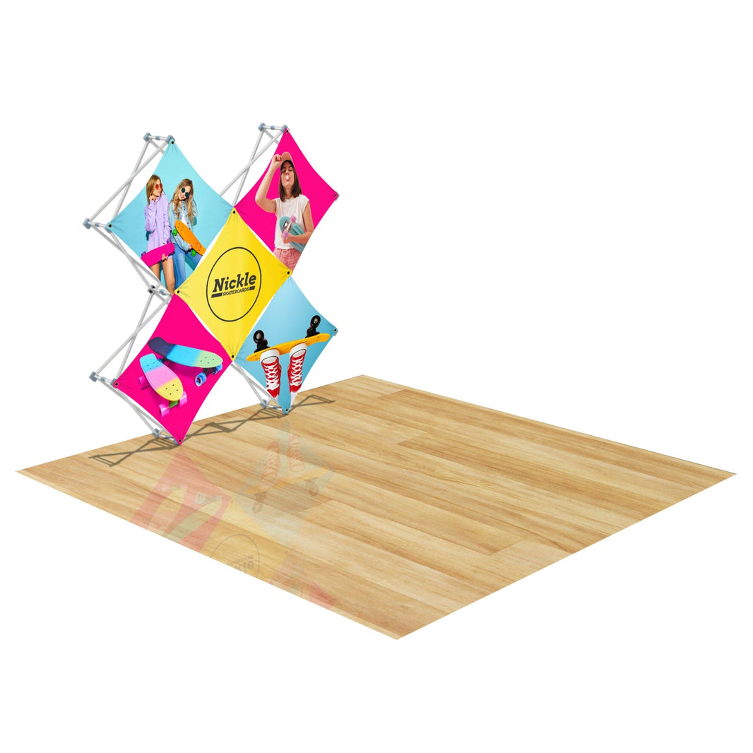 Custom GeoMetrix Pop-Up Trade Show Booth Display - (5 Panel) – LookOurWay