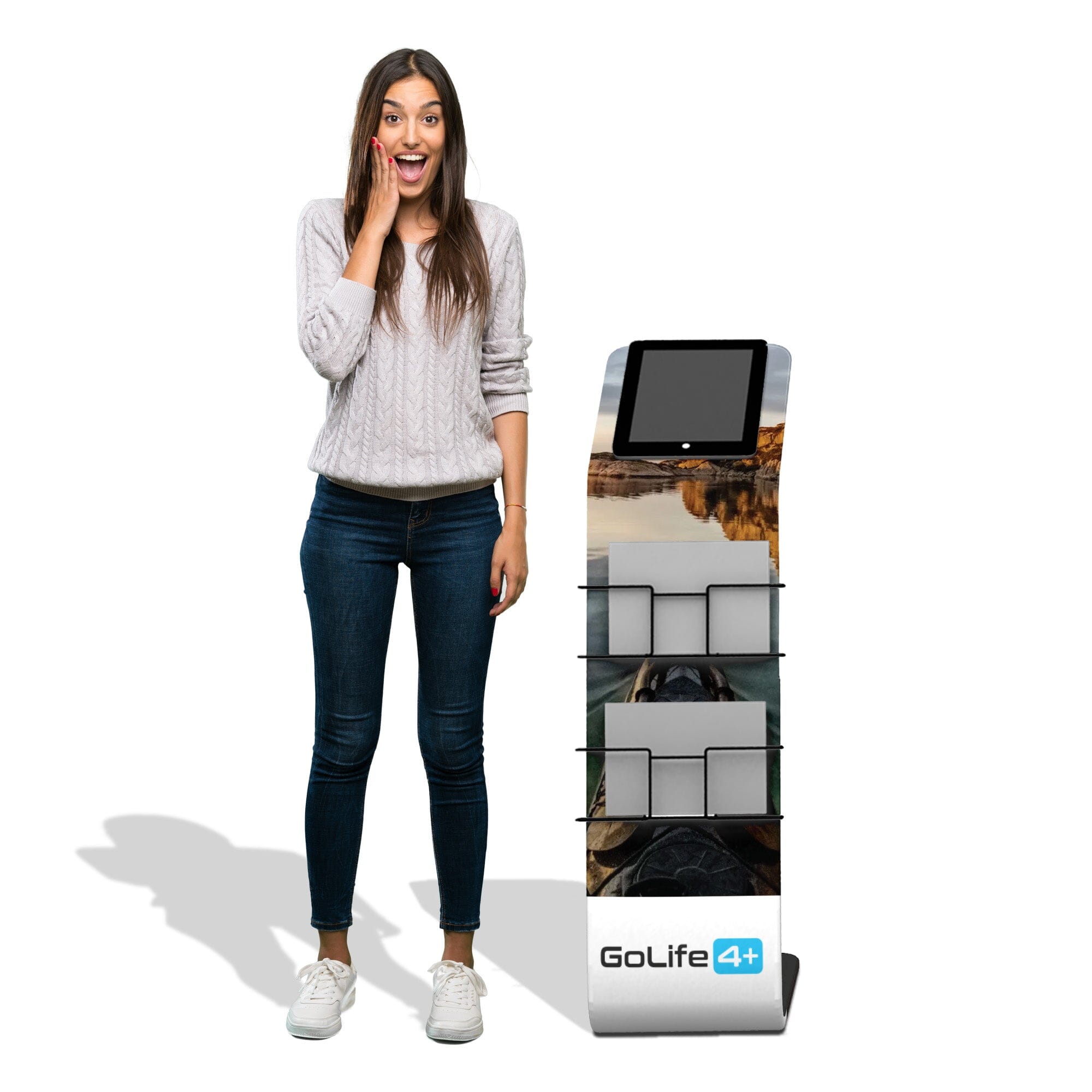 FastZip™ Tablet & Literature Stand Add-on – LookOurWay