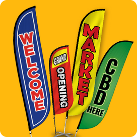 Custom Feather Flags & Banners for Advertisement | LookOurWay