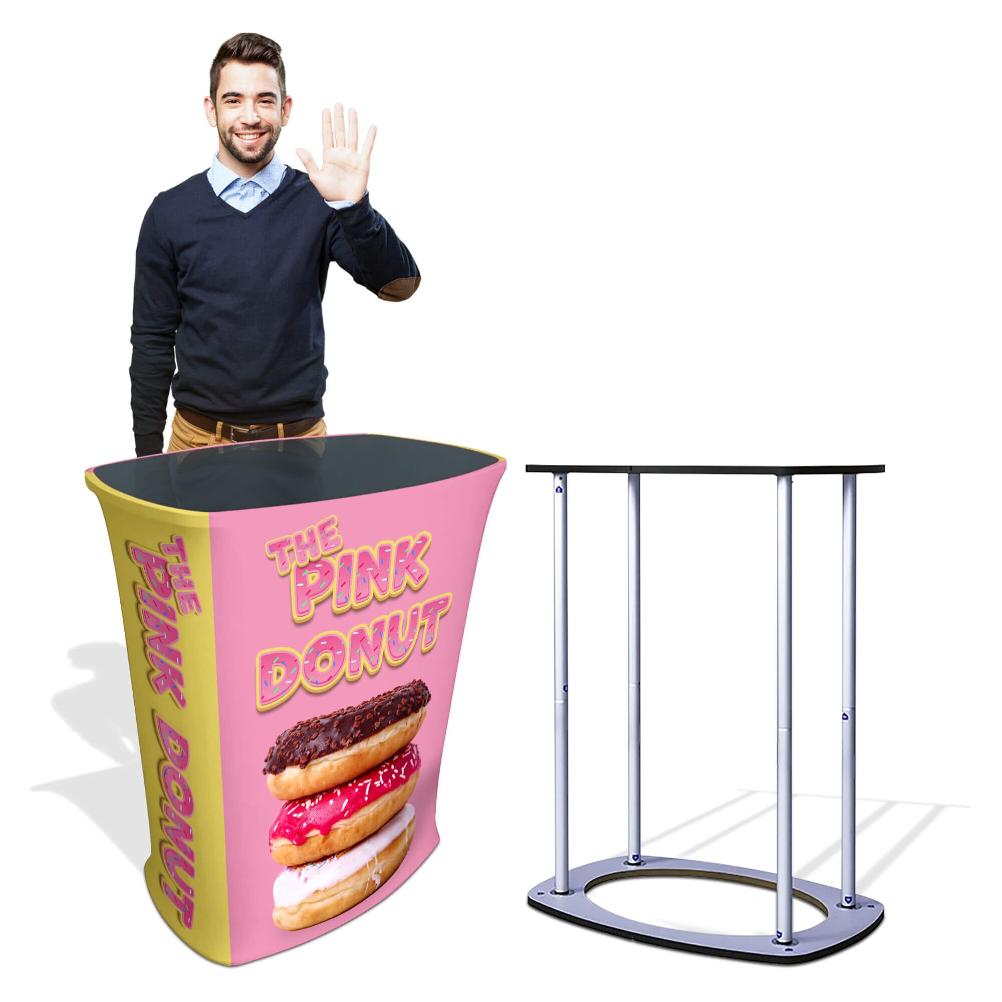 Custom Square Trade Show Podium | Trade Show Displays | LookOurWay