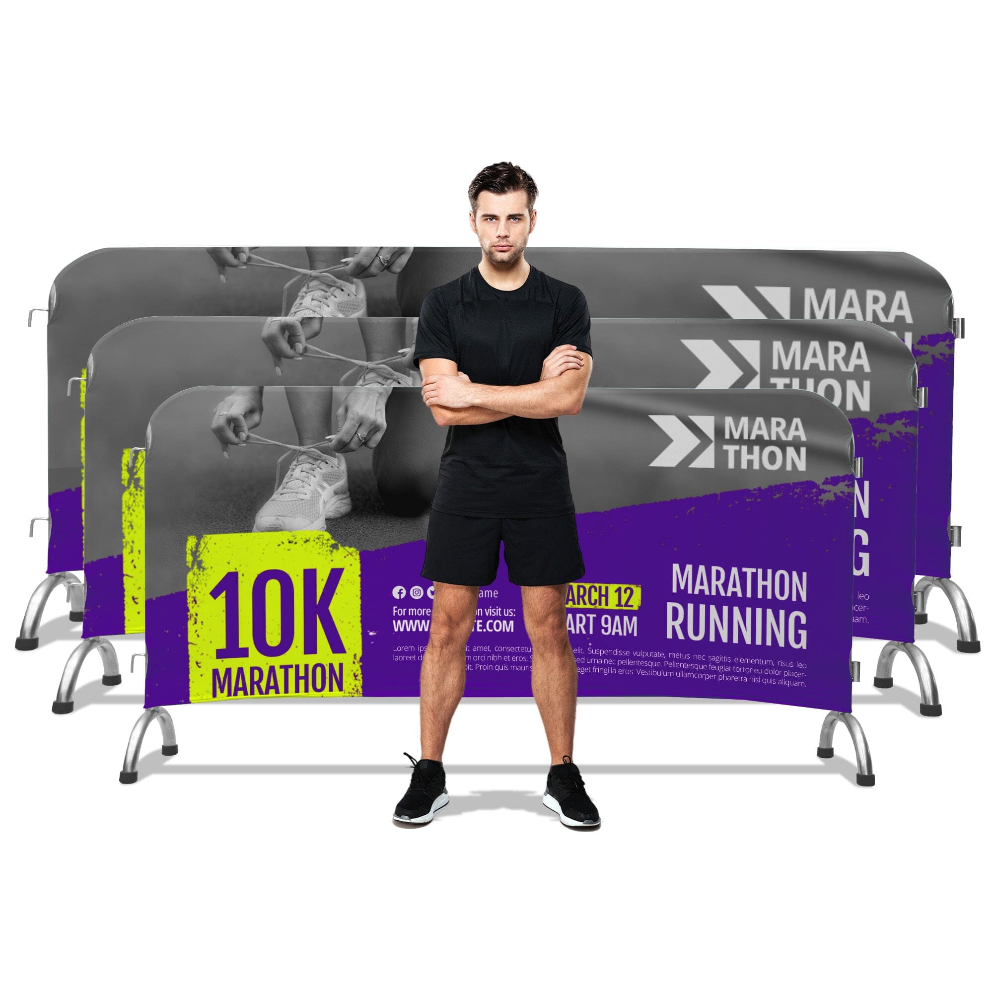 Custom Barricade Cover | Barricade Covers | LookOurWay