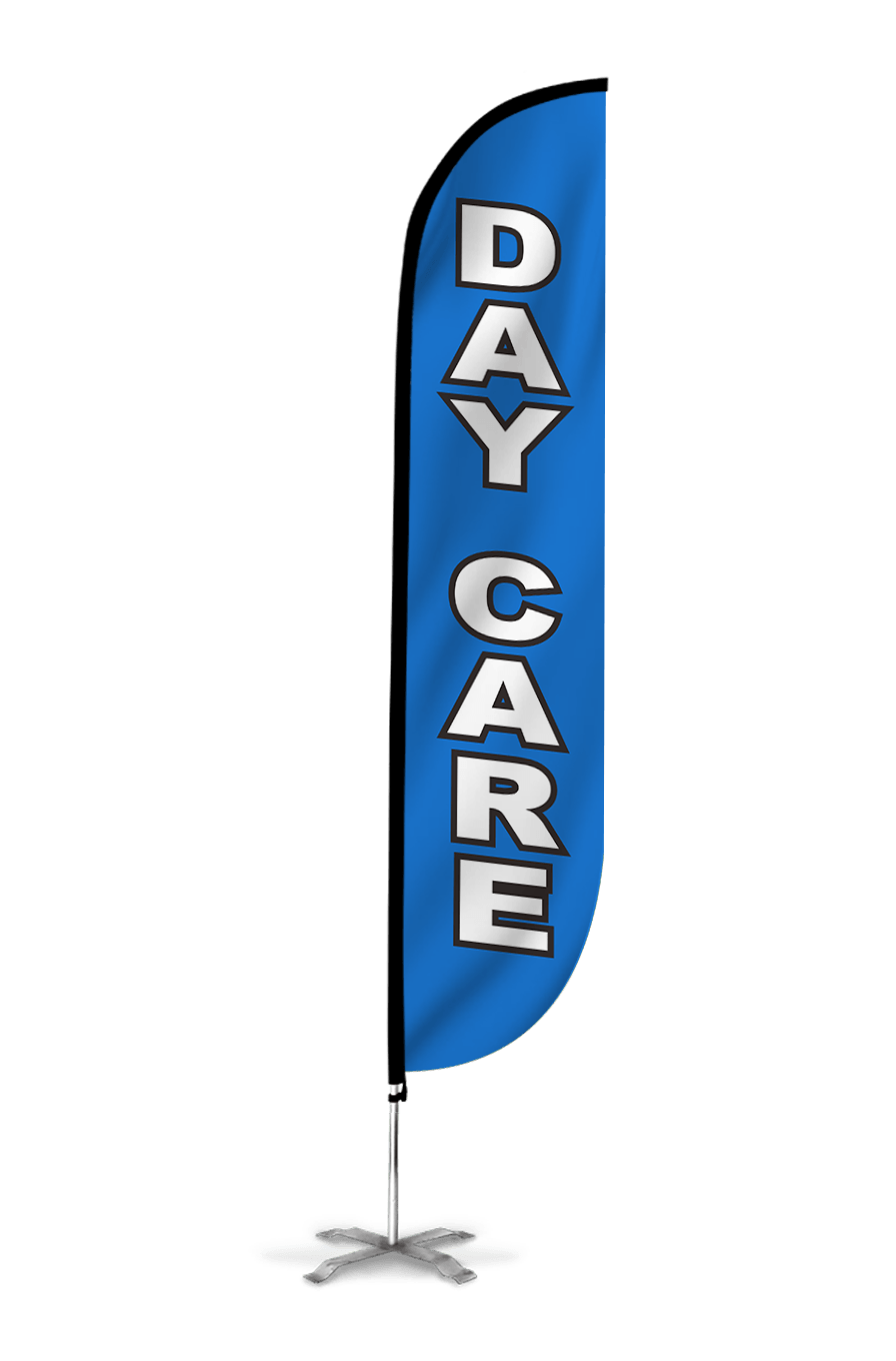 Day Care Feather Flag Blue – LookOurWay