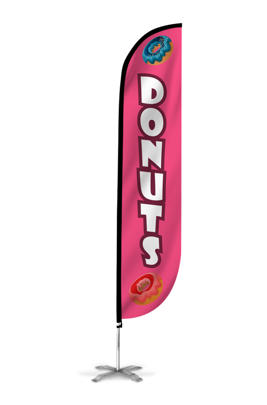 Donuts Feather Flag – LookOurWay