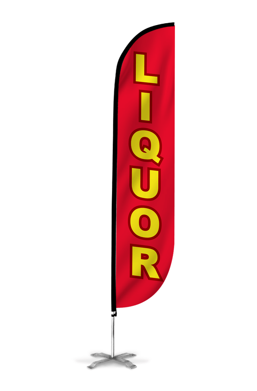 Liquor Feather Flag – LookOurWay