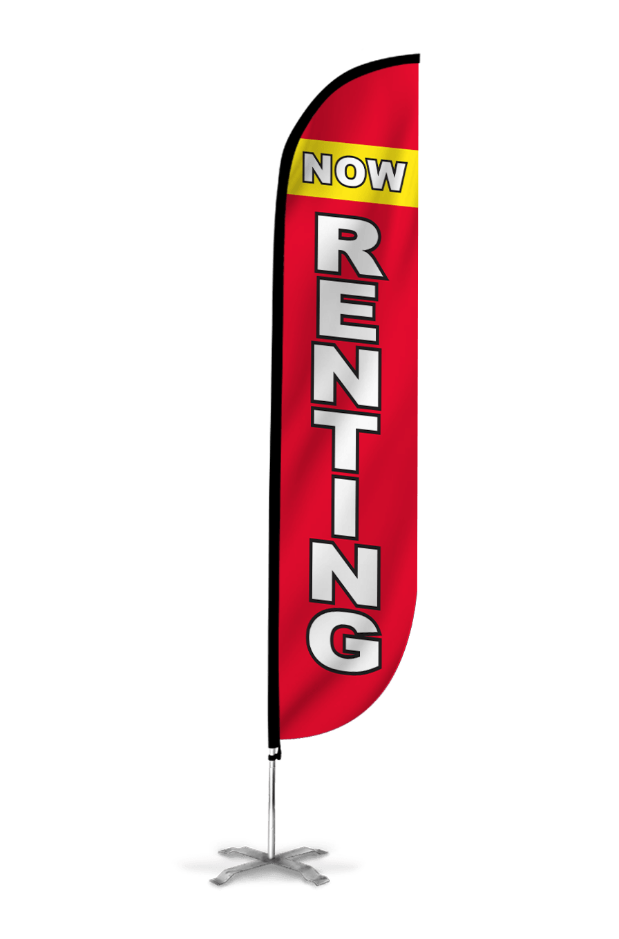 Now Renting Feather Flag – LookOurWay