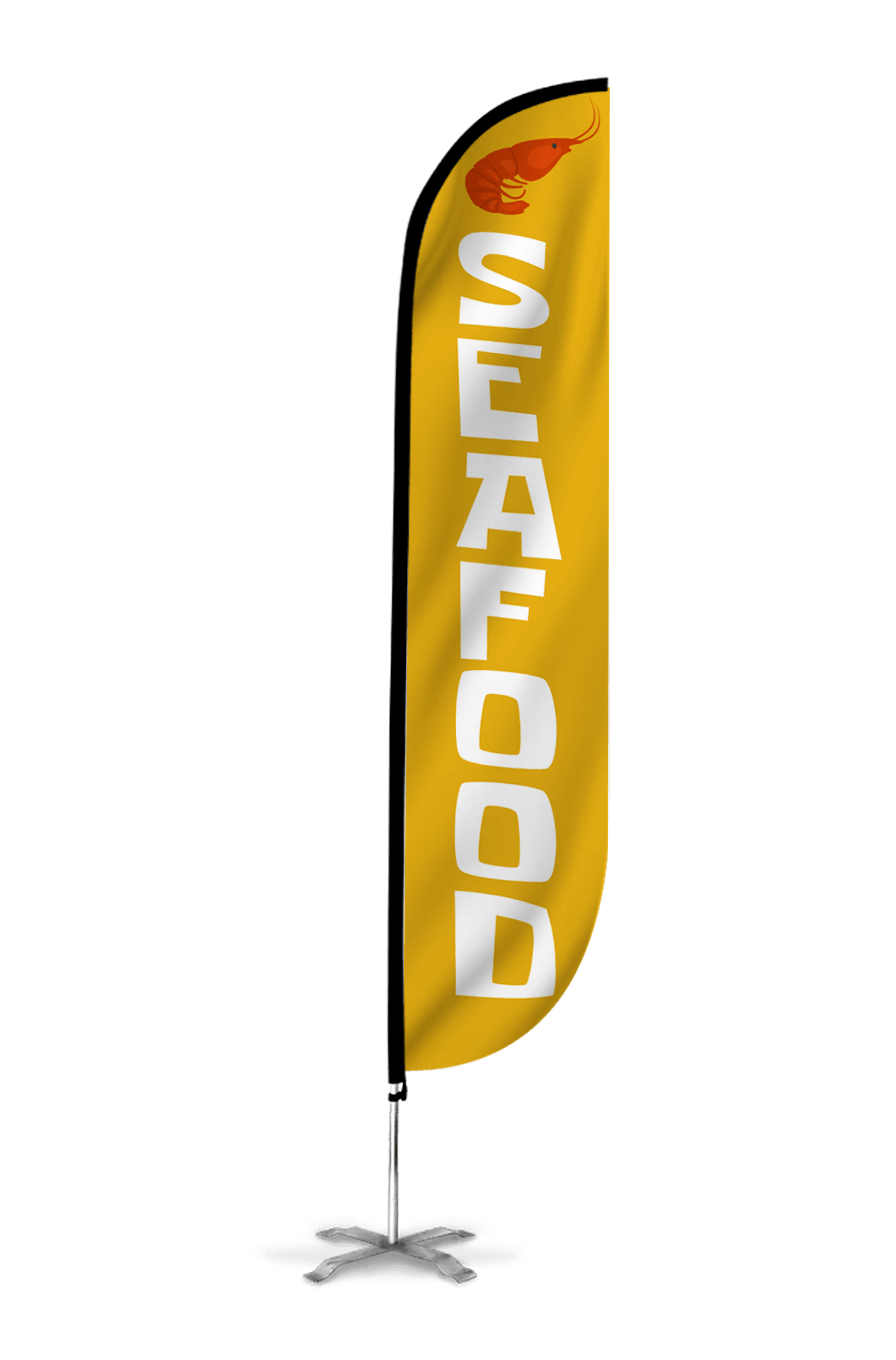 Seafood Feather Flag Orange – LookOurWay