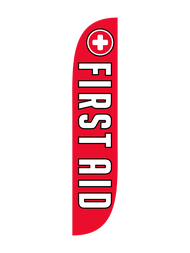 First Aid Feather Flag – LookOurWay